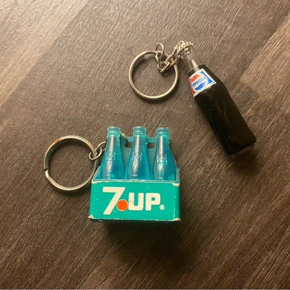 Pepsi | Other | Vintage Pepsi And 7up Keychains | Poshmark